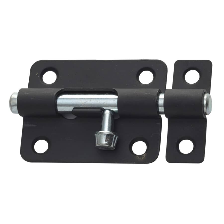 Builder'S Hardware 3" Satin Black Barrel Bolt | Home Hardware