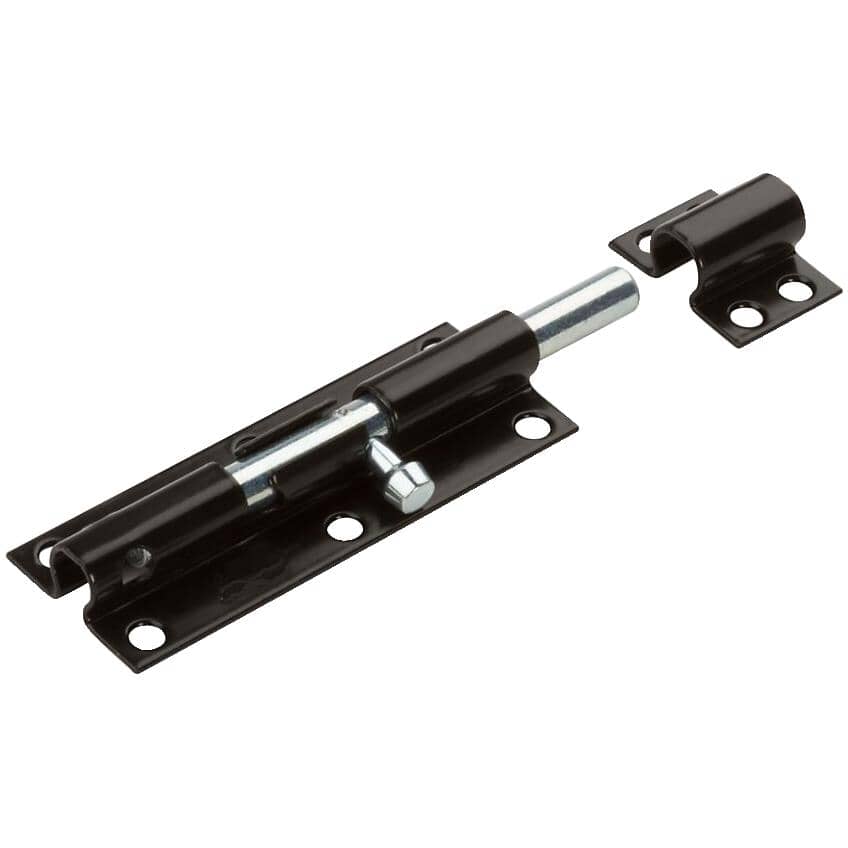 Builder'S Hardware 6" Heavy Duty Black Barrel Bolt | Home Hardware