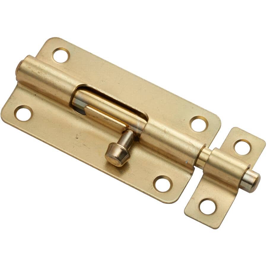 BUILDER'S HARDWARE 4" Barrel Bolt - Brass | Home Hardware
