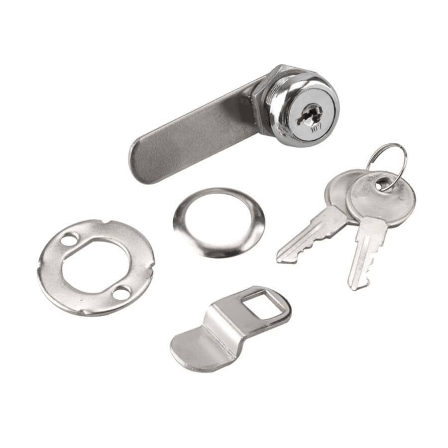 BUILDER'S HARDWARE 5/8" Chrome Utility Drawer Lock | Home Hardware