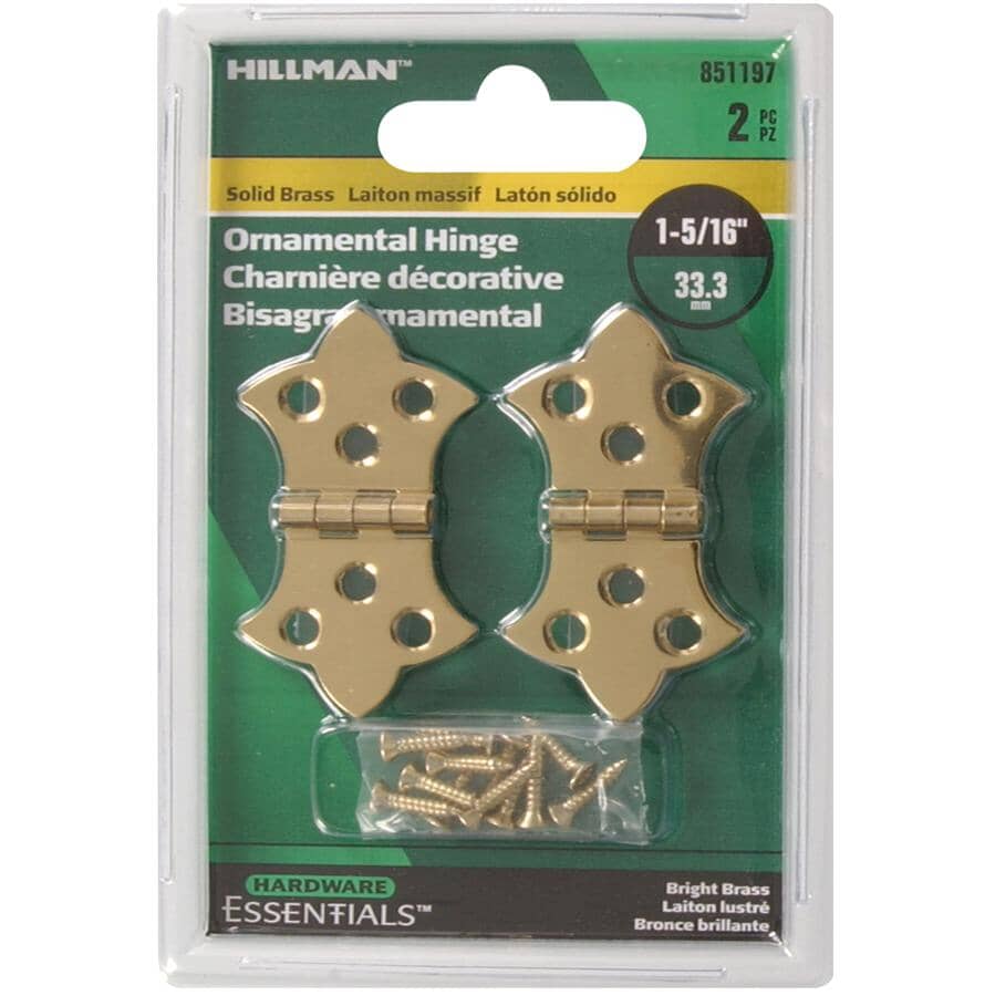 HILLMAN 1-5/16" x 2-1/4" Decorative Hinges | Home Hardware