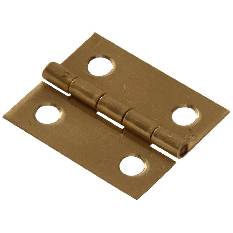 HILLMAN 4 Pack 1" x 1" Solid Brass Butt Hinges | Home Hardware