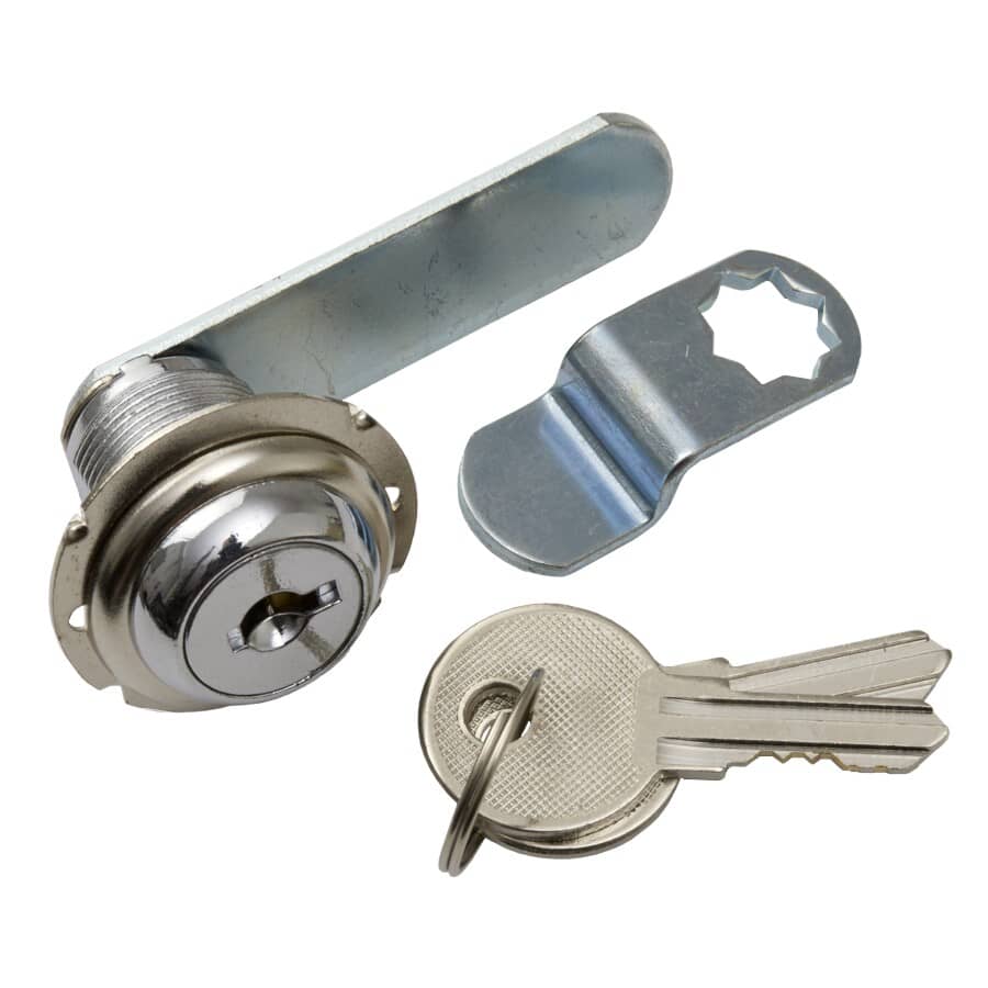 BUILDER'S HARDWARE 1/2" Chrome Utility Drawer Lock | Home Hardware