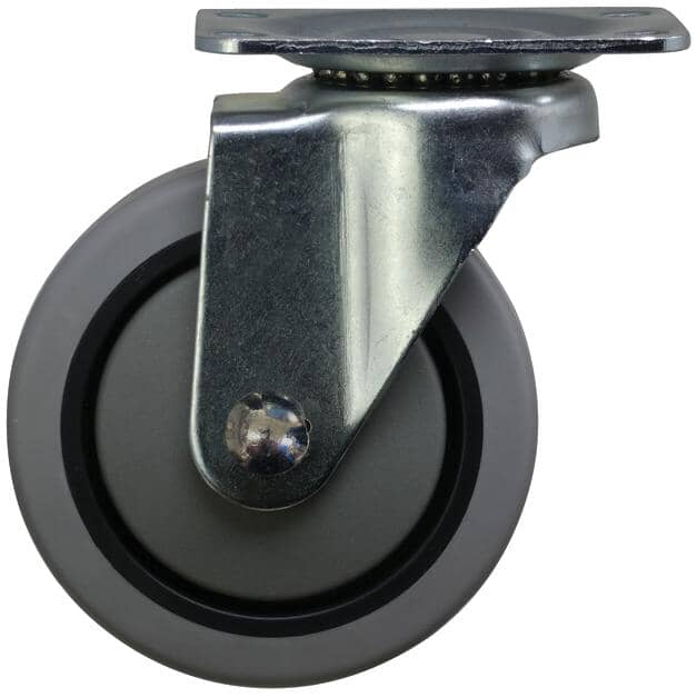 SHEPHERD HARDWARE PRODUCTS 4" Thermoplastic Rubber Wheel Swivel Plate ...