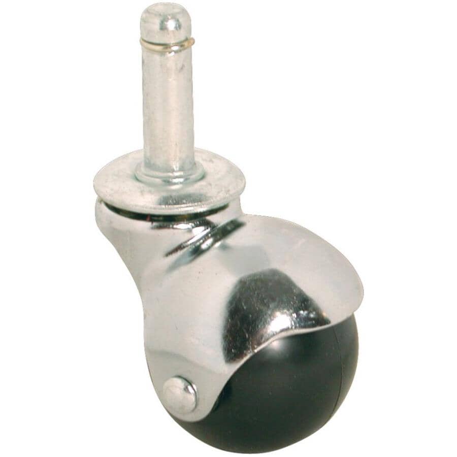 SHEPHERD HARDWARE PRODUCTS 2 Pack 2" Chrome Hooded Stem Casters | Home ...