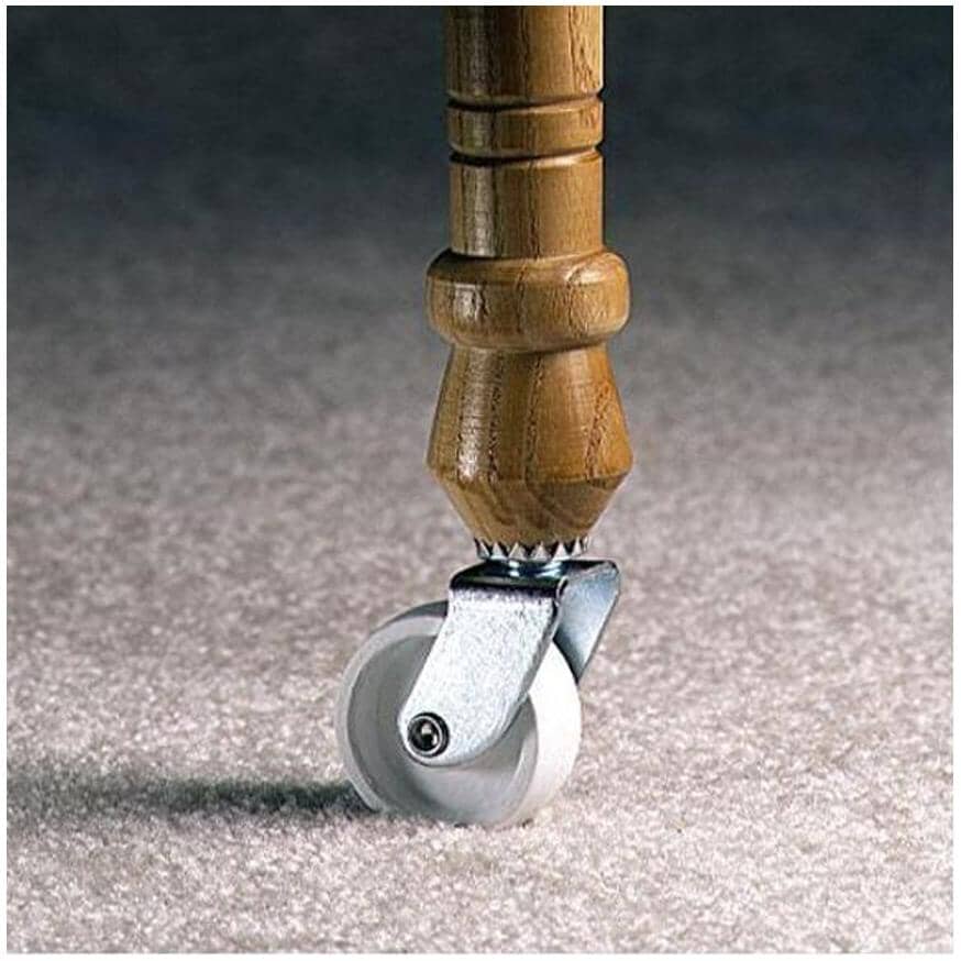 SHEPHERD HARDWARE PRODUCTS 4 Pack 1-1/4" 40lb Stem Casters | Home Hardware