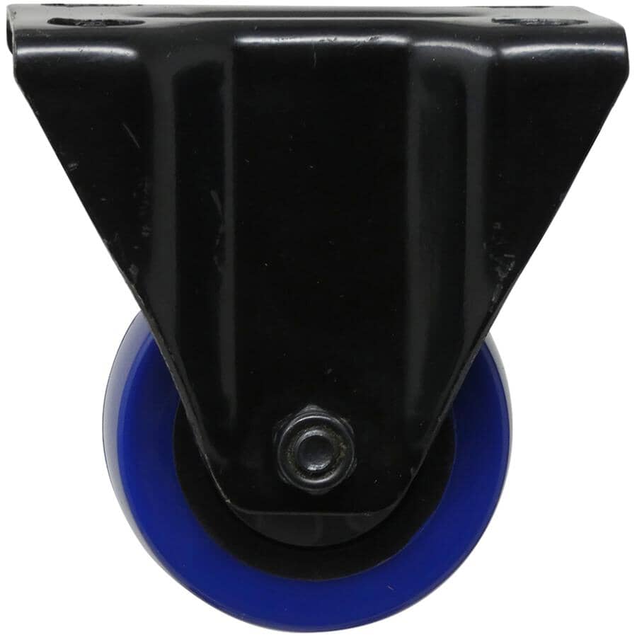 SHEPHERD HARDWARE PRODUCTS 2" Black and Blue Rigid TPU Caster | Home ...