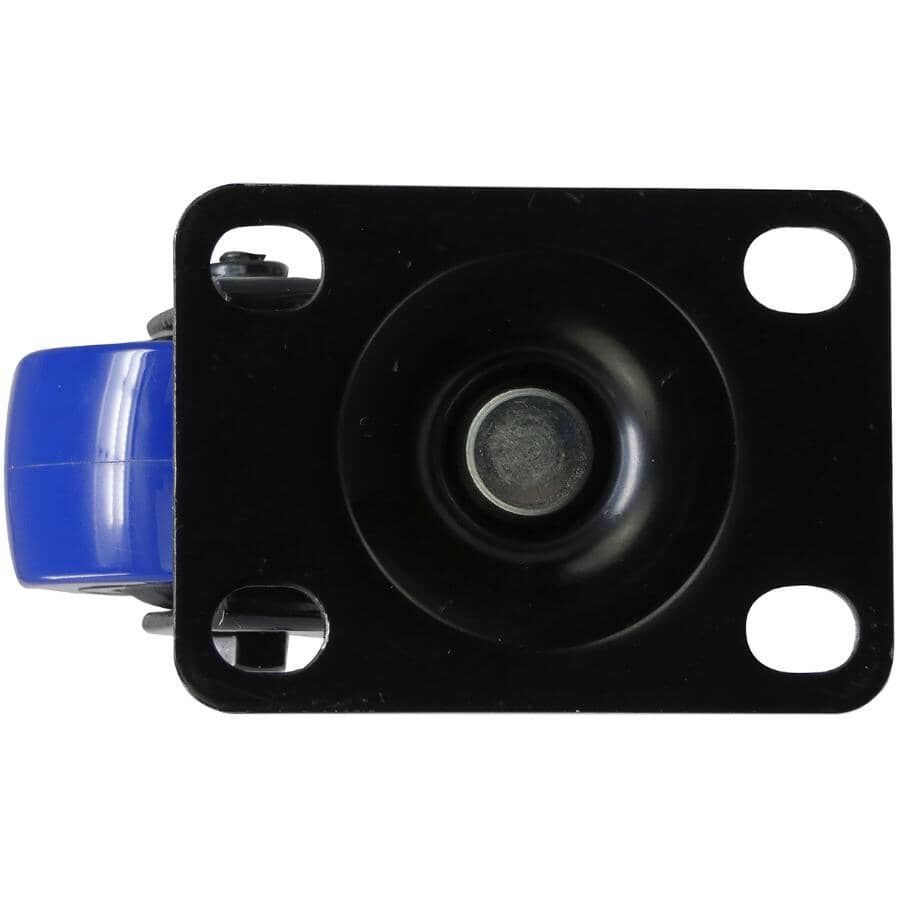 SHEPHERD HARDWARE PRODUCTS 2" Black and Blue Swivel TPU Caster | Home ...