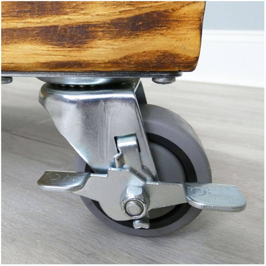 SHEPHERD HARDWARE PRODUCTS 3" Swivel TPR Caster, with Brake | Home Hardware