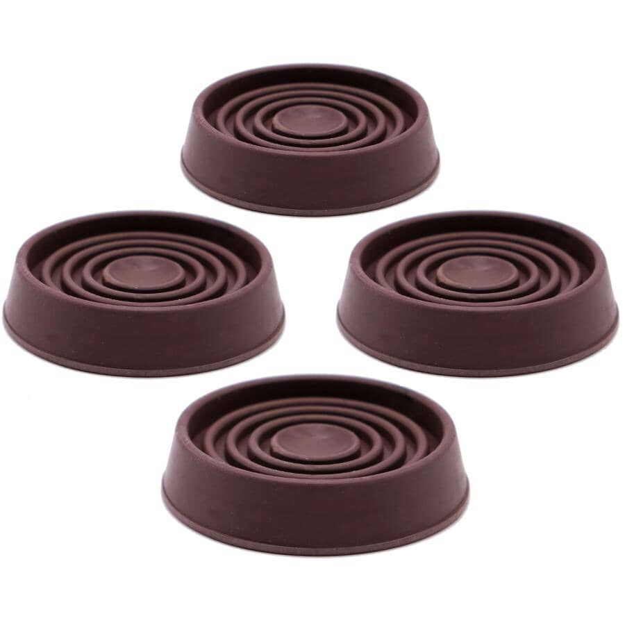 SHEPHERD HARDWARE PRODUCTS 1-3/4" Round Brown Rubber Caster Cups | Home ...