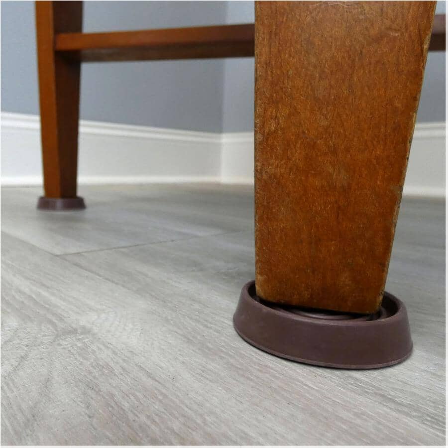SHEPHERD HARDWARE PRODUCTS 1-3/4" Round Brown Rubber Caster Cups | Home ...