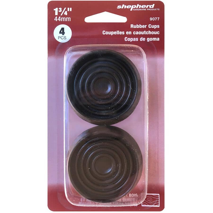 SHEPHERD HARDWARE PRODUCTS 1-3/4" Round Brown Rubber Caster Cups | Home ...