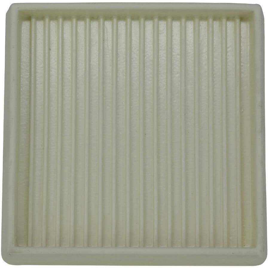 SHEPHERD HARDWARE PRODUCTS 2 Pack 3" Square Beige Rubber Caster Cups ...