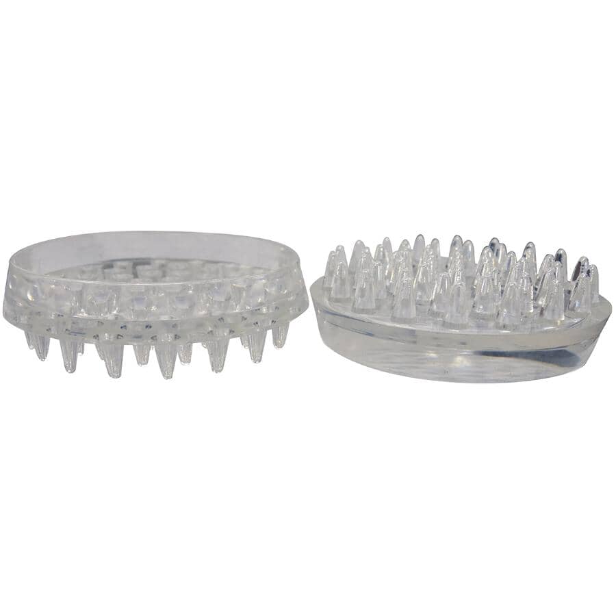 Shepherd Hardware 4 Pack 1-7/8" Round Clear Caster Cups | Home Hardware