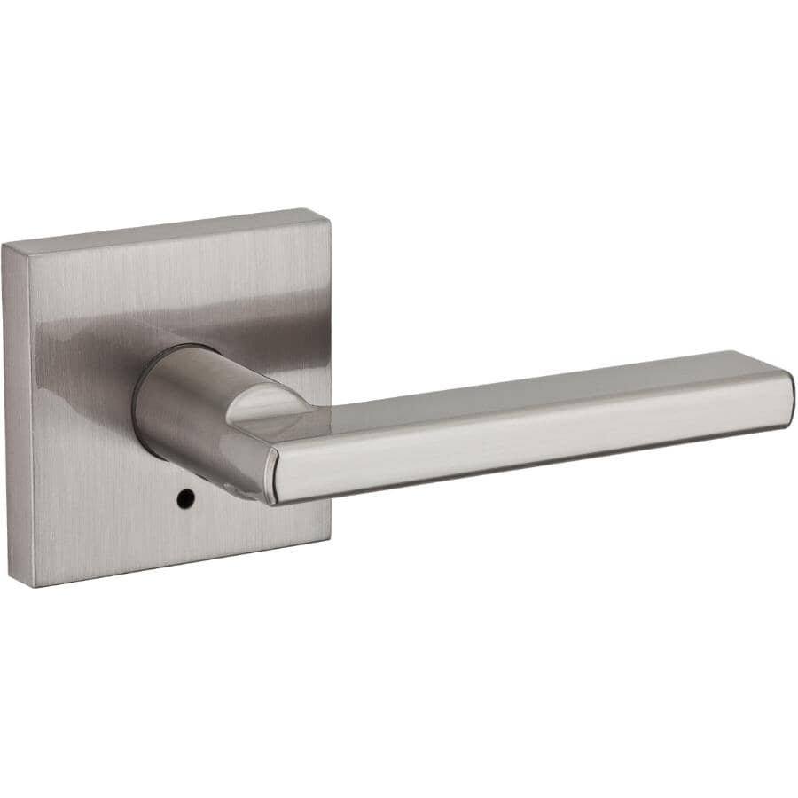 WEISER LOCK Satin Nickel Modern Halifax Privacy Door Leverset | Home ...
