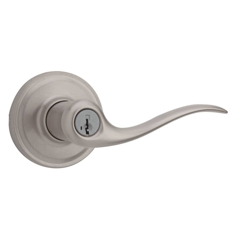WEISER LOCK Satin Nickel Toluca Smart Key Entrance Leverset | Home Hardware