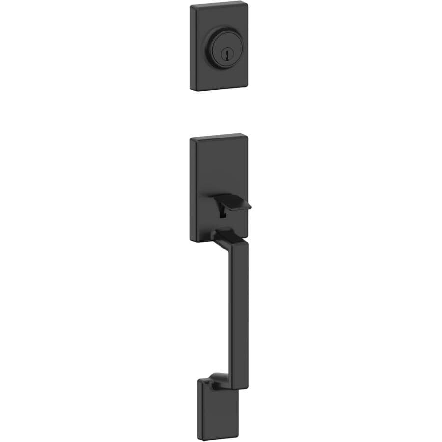 DEXTER Matte Black Solstice / Collins Entrance Gripset | Home Hardware