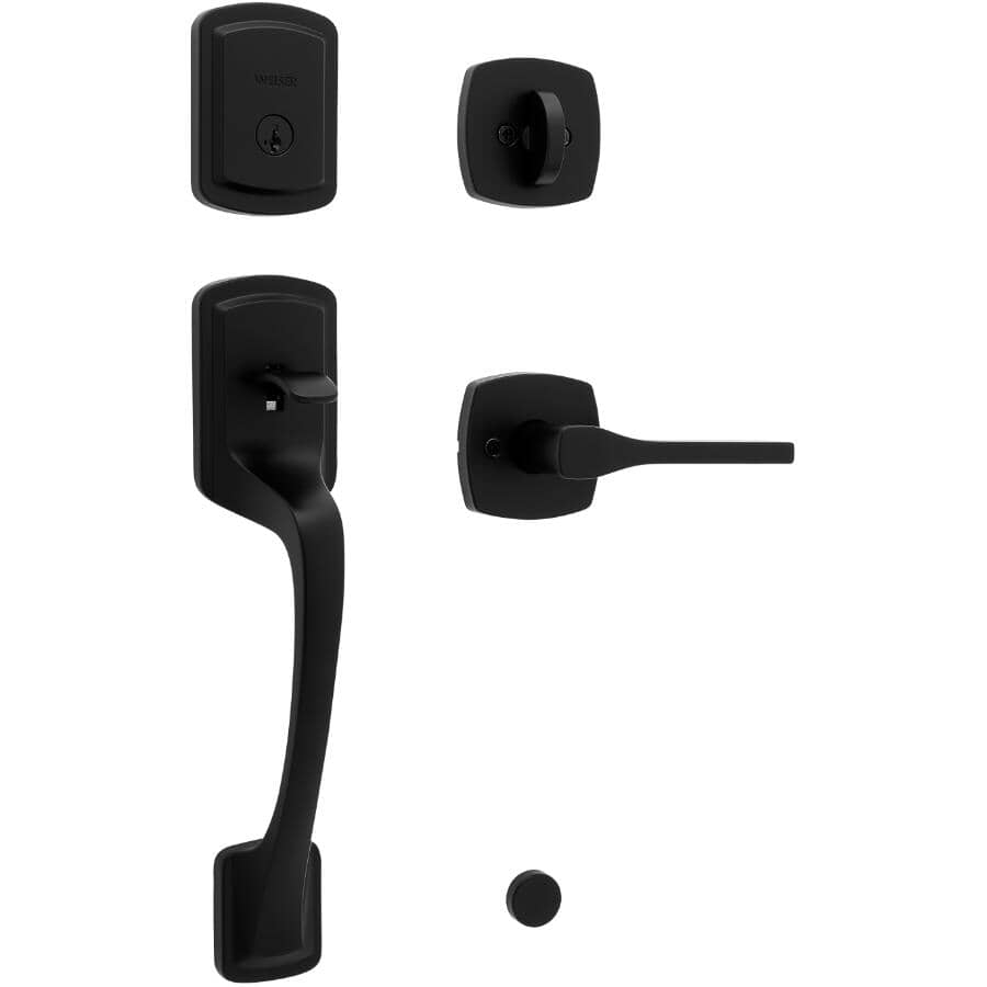 WEISER LOCK Prague Entrance Door Gripset with Smart key | Home Hardware