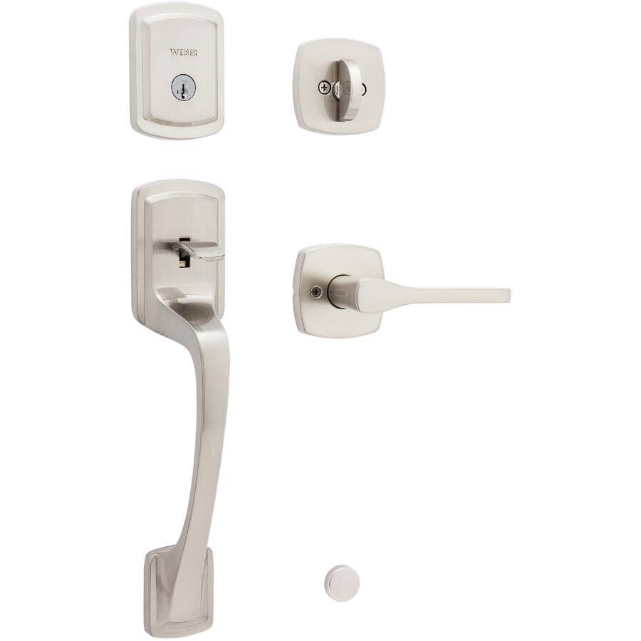 WEISER LOCK Prague Smart Key Entrance Gripset | Home Hardware