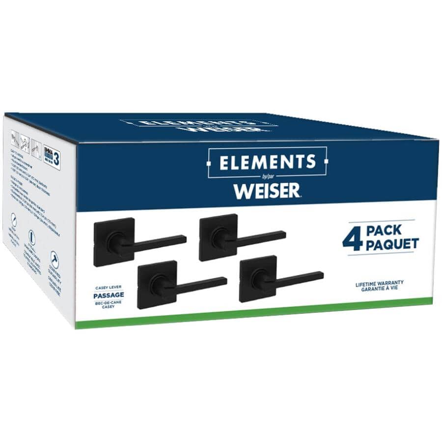 WEISER LOCK Elements Collection Casey Passage Door Leverset | Home Hardware