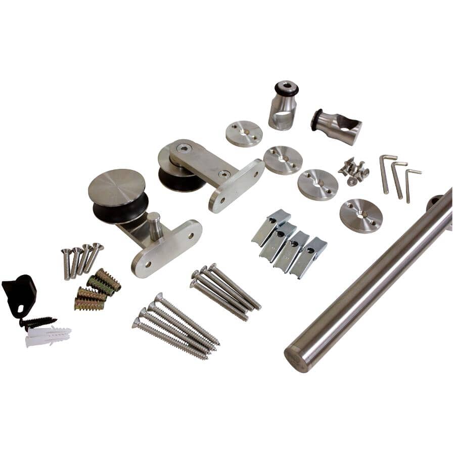 ONWARD Stainless Steel Industrial Style Visible Sliding Interior Rail ...