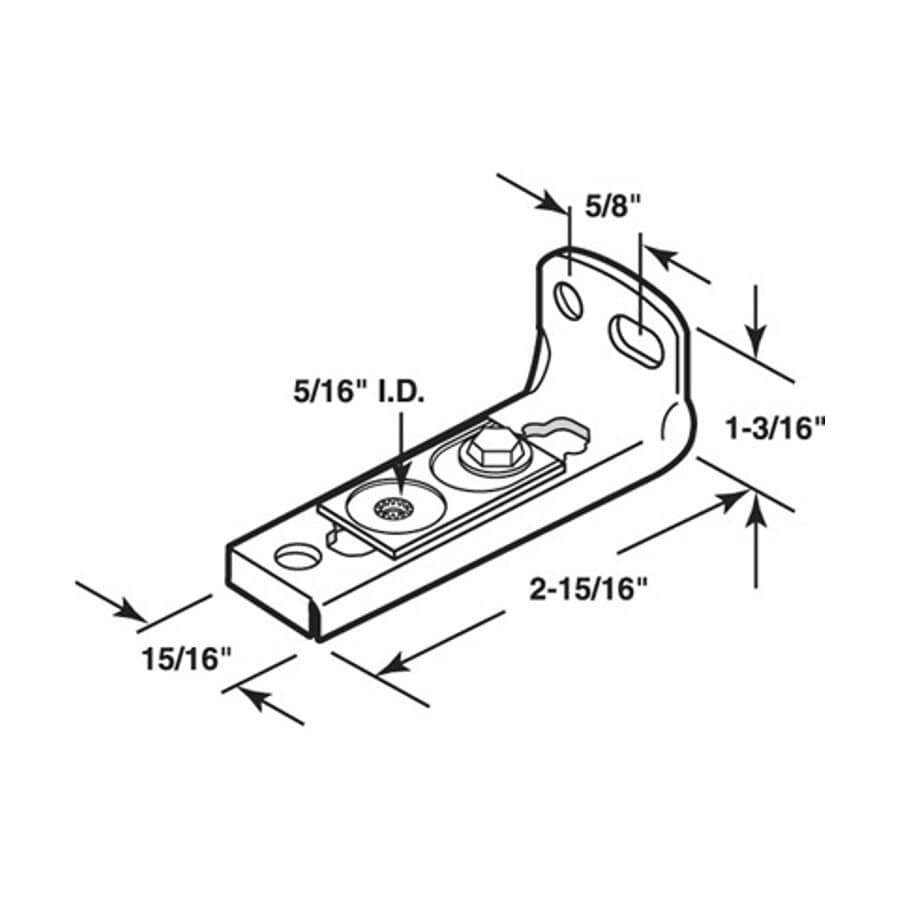 PRIME-LINE Adjustable Bi-Fold Door Bracket | Home Hardware