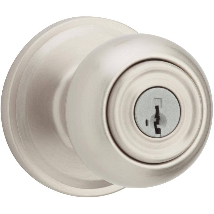 WEISER LOCK Satin Nickel Phoenix Smart Key Entrance Knobset | Home Hardware