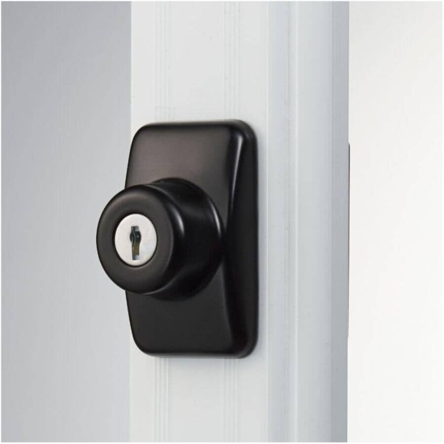 IDEAL SECURITY Black Keyed Screen Door Deadbolt | Home Hardware