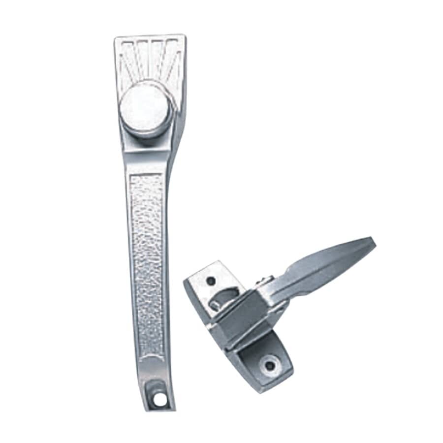 IDEAL SECURITY Aluminum Push Button Screen Door Handle Set | Home Hardware