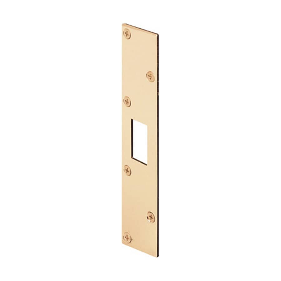 Defender Security Brass Deluxe Deadbolt Strike | Home Hardware