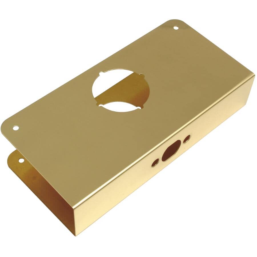 DEFENDER SECURITY 9" 2-3/4" Backset Brass Door Guard | Home Hardware