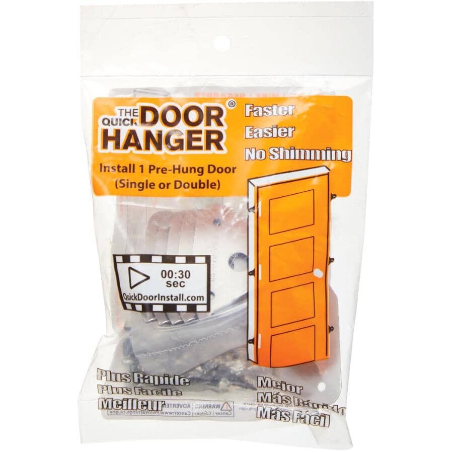 THE QUICK DOOR HANGER Quick Door Hanger Kit, Installs 1 Door | Home ...