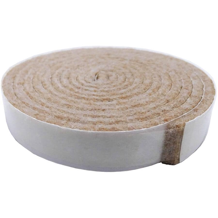 SHEPHERD HARDWARE PRODUCTS 1/2" x 58" Heavy Duty Felt Strip Pad | Home ...