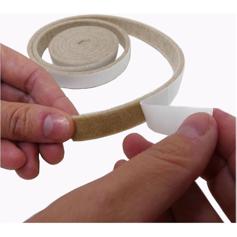 SHEPHERD HARDWARE PRODUCTS 1/2" x 58" Heavy Duty Felt Strip Pad | Home ...