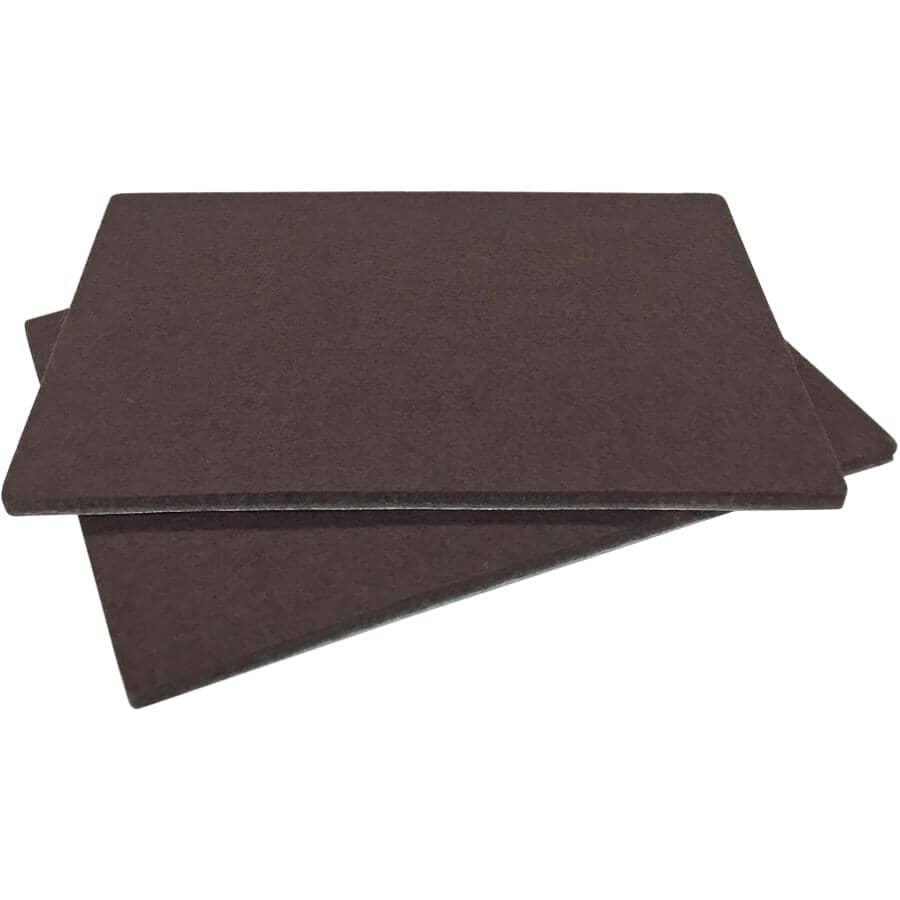 SHEPHERD HARDWARE PRODUCTS 6" x 4-1/4" Heavy Duty Rectangular Felt Pads ...