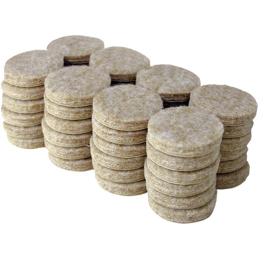 SHEPHERD HARDWARE PRODUCTS 1" Round Heavy Duty Felt Pads | Home Hardware