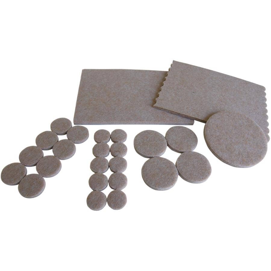 SHEPHERD HARDWARE PRODUCTS 118 Piece Heavy Duty Felt Pads, Assorted ...