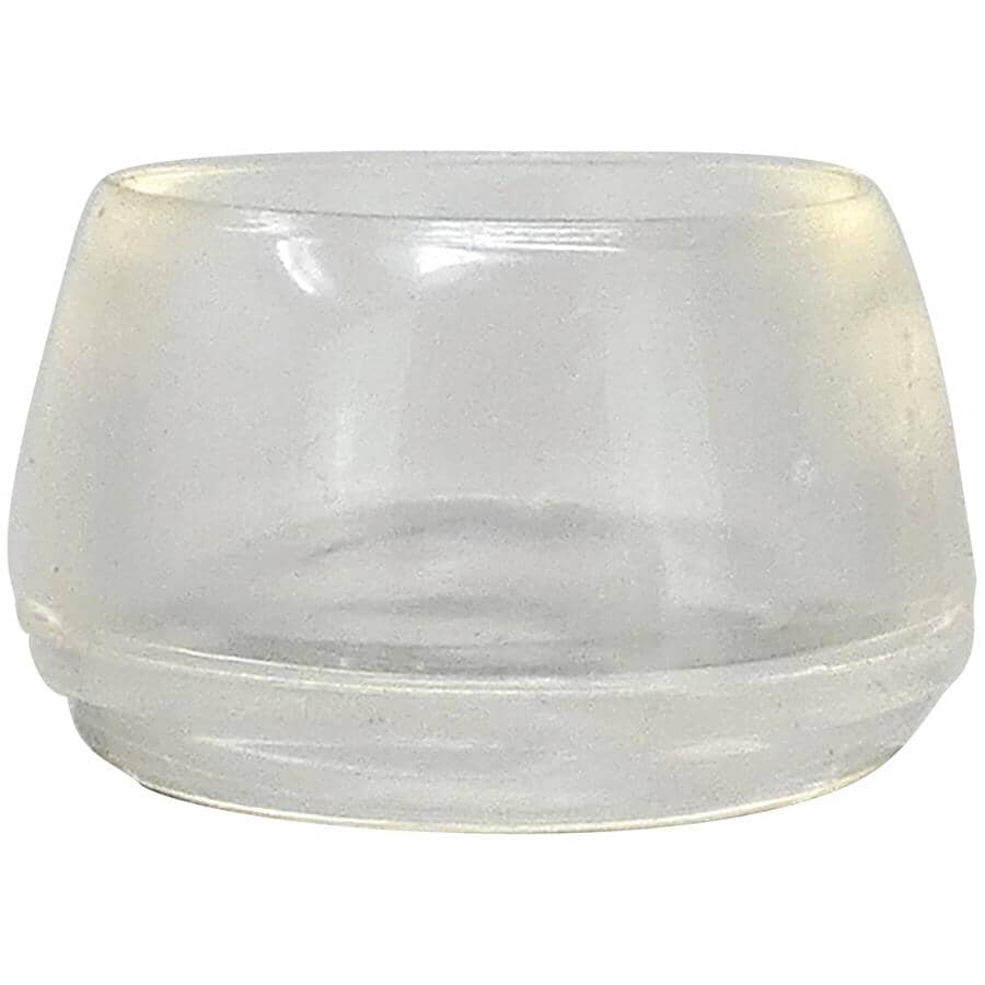 SHEPHERD HARDWARE PRODUCTS 4 Pack 1-1/2" Clear Rubber Furniture Leg ...