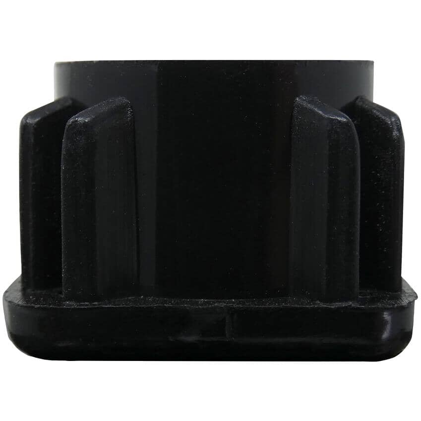 SHEPHERD HARDWARE PRODUCTS 4 Pack 1" Plastic Black Square Furniture Leg ...