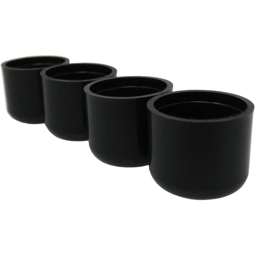 SHEPHERD HARDWARE PRODUCTS 5/8" Black Plastic Furniture Leg Tips | Home ...