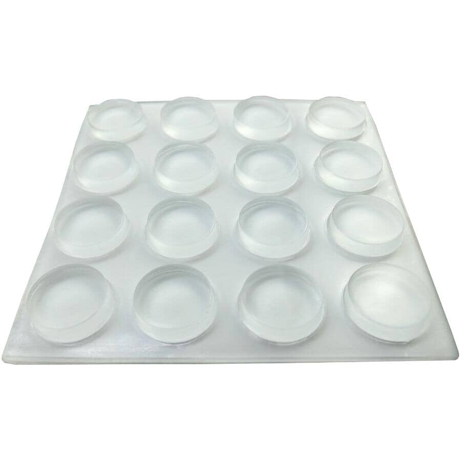 SUPER SLIDERS 1/2" Clear Round Self Adhesive Pads | Home Hardware
