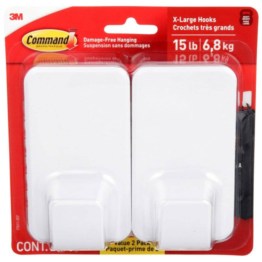 COMMAND 2 Pack Extra Large Adhesive Hooks | Home Hardware