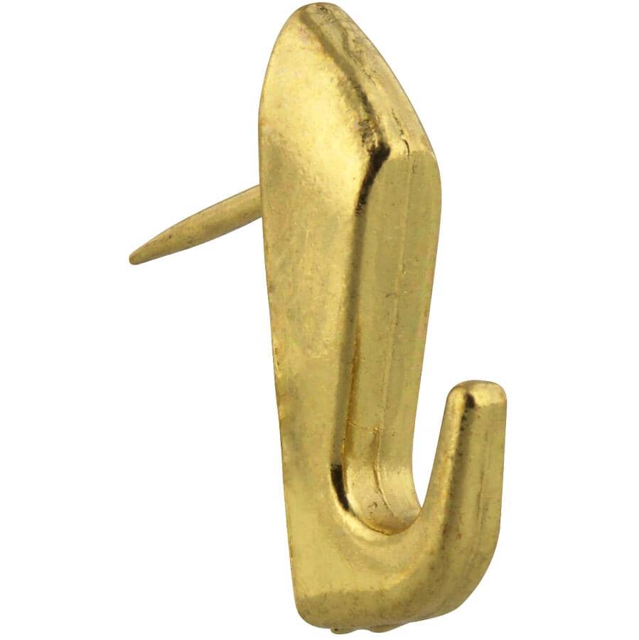 HILLMAN 10 lb Brass Push Pin Picture Hangers | Home Hardware