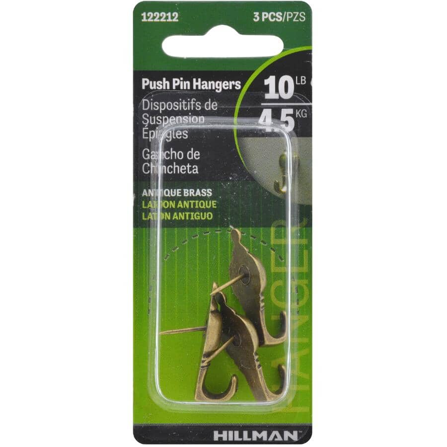 HILLMAN 10 lb Push Pin Picture Hangers | Home Hardware