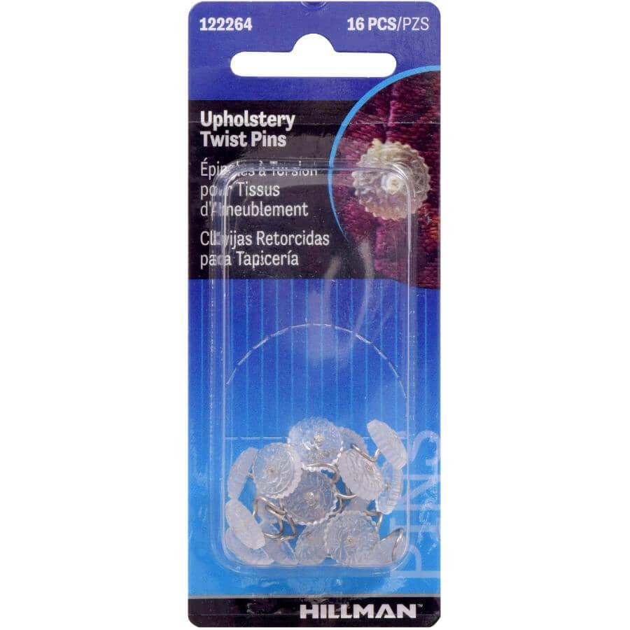 HILLMAN 16 Pack Upholstery Twist Pins | Home Hardware