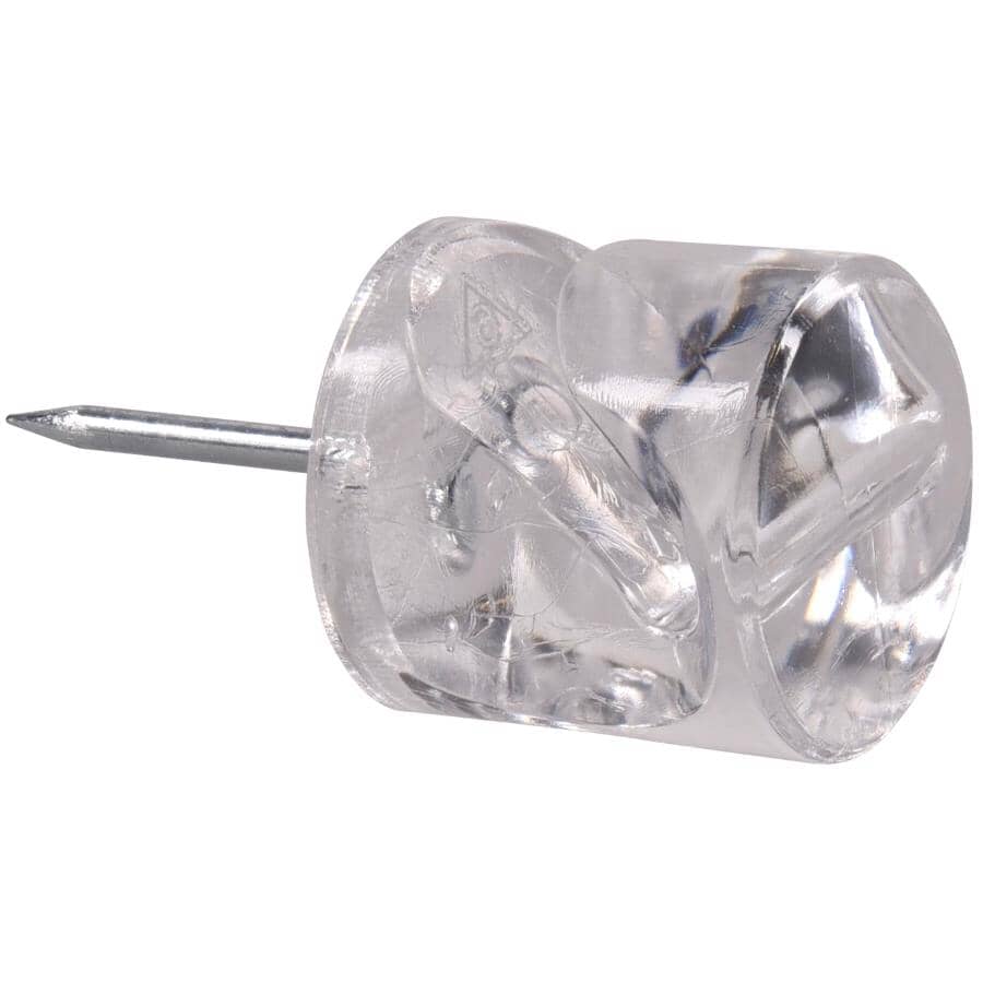 HILLMAN 6 Pack Clear Decor Pins | Home Hardware