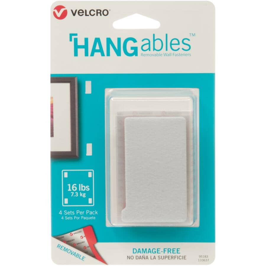 Velcro 4 Pack 3" Rectangular Hangables Fasteners | Home Hardware