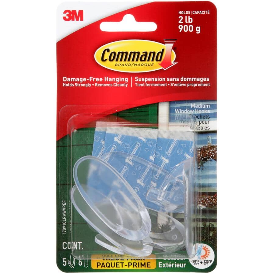 COMMAND Medium Outdoor Window Hooks | Home Hardware