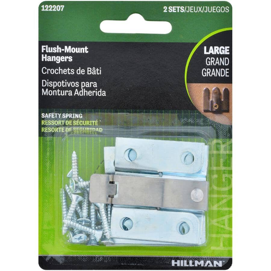 HILLMAN Flushmount Hangers with Lock, Large | Home Hardware