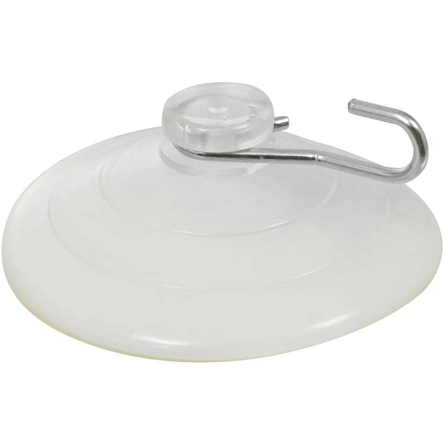 HILLMAN Large Clear Suction Hooks, 7lbs | Home Hardware